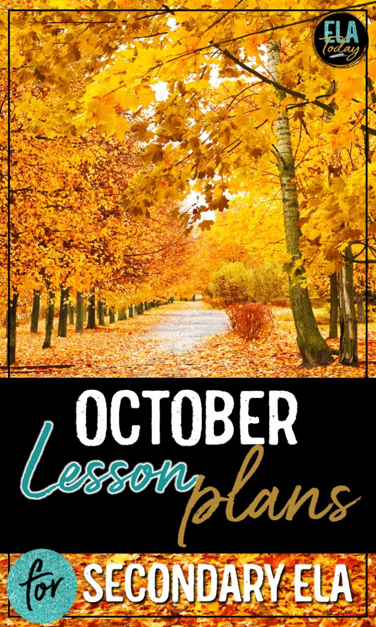 October Lesson Plans for ELA – ELA Today
